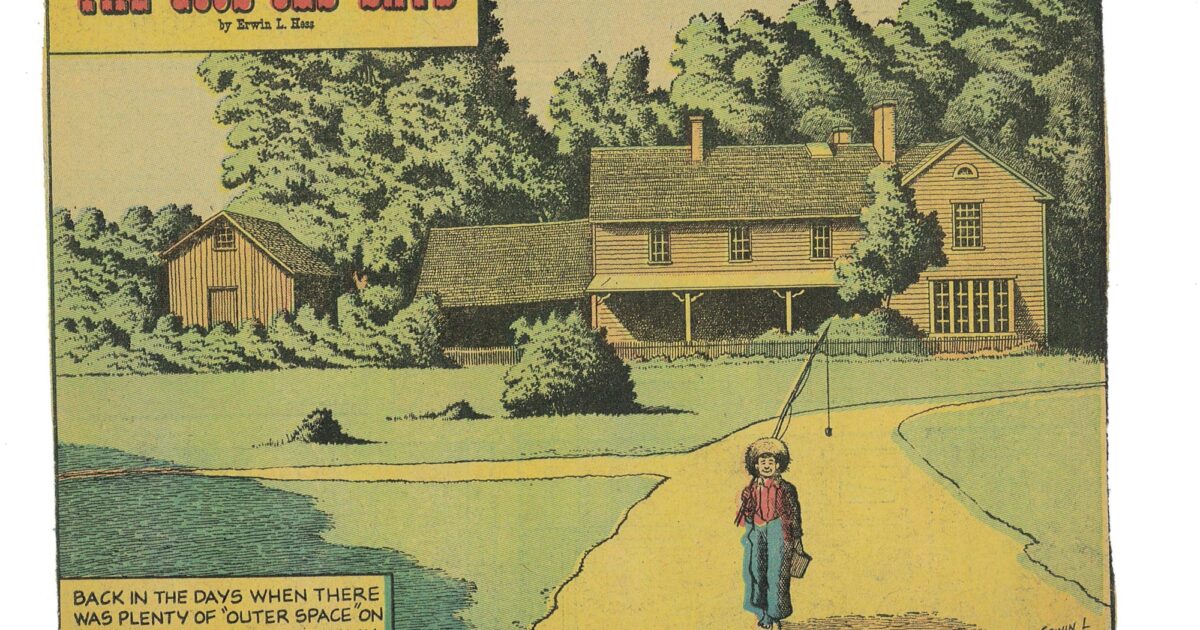 Newspaper clipping color comic, The Good Old Days | Intuit Art Museum